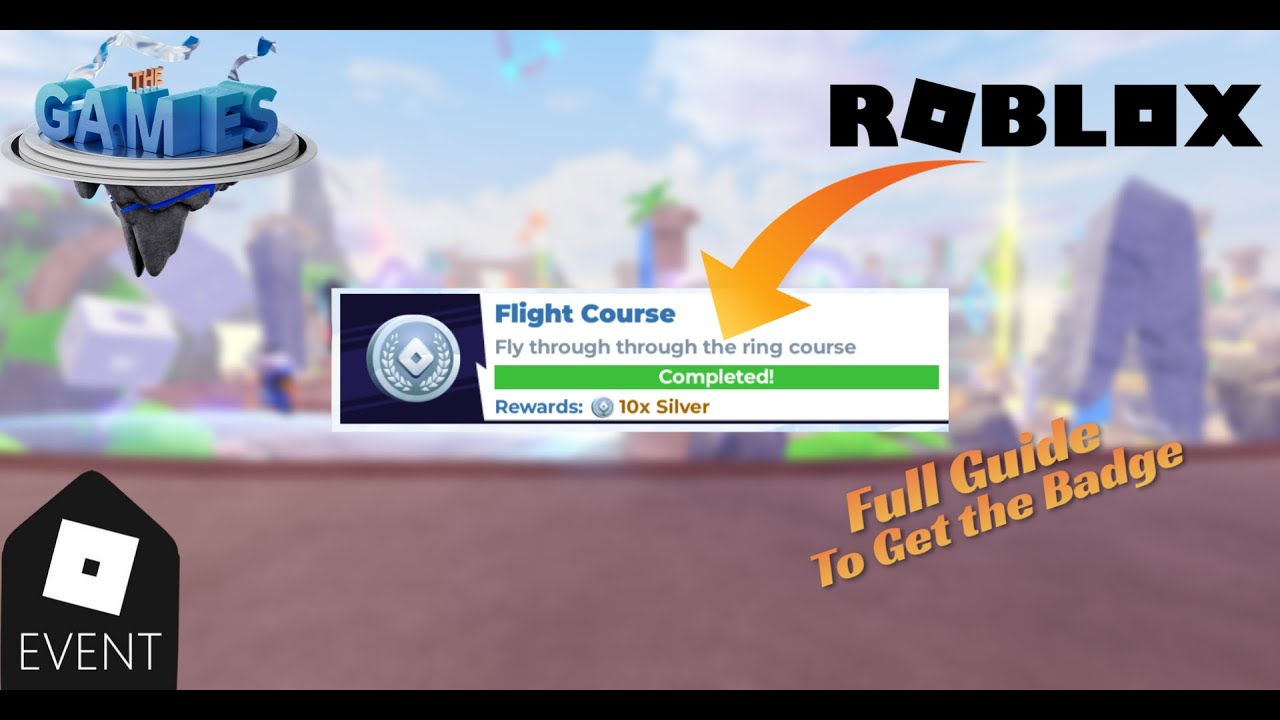 How To Get Flight Course Badge in THE GAME Hub [EVENT] - YouTube