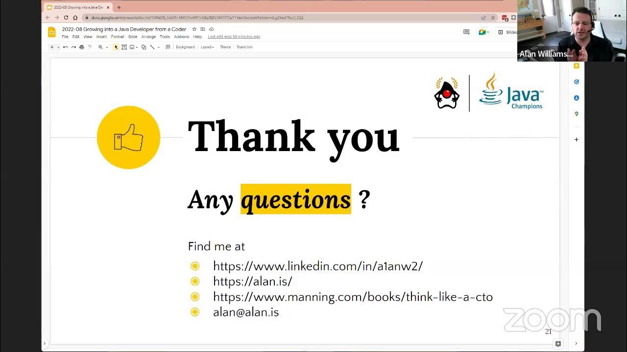 Exclusive Live Interactive Session by Starof Java on "Growing into a Java Developer " - YouTube
