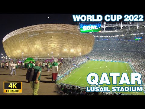 FIFA World Cup 2022 - Lusail Stadium KSA vs MEX 4K 60 FPS #fifa #worldcup #qatar