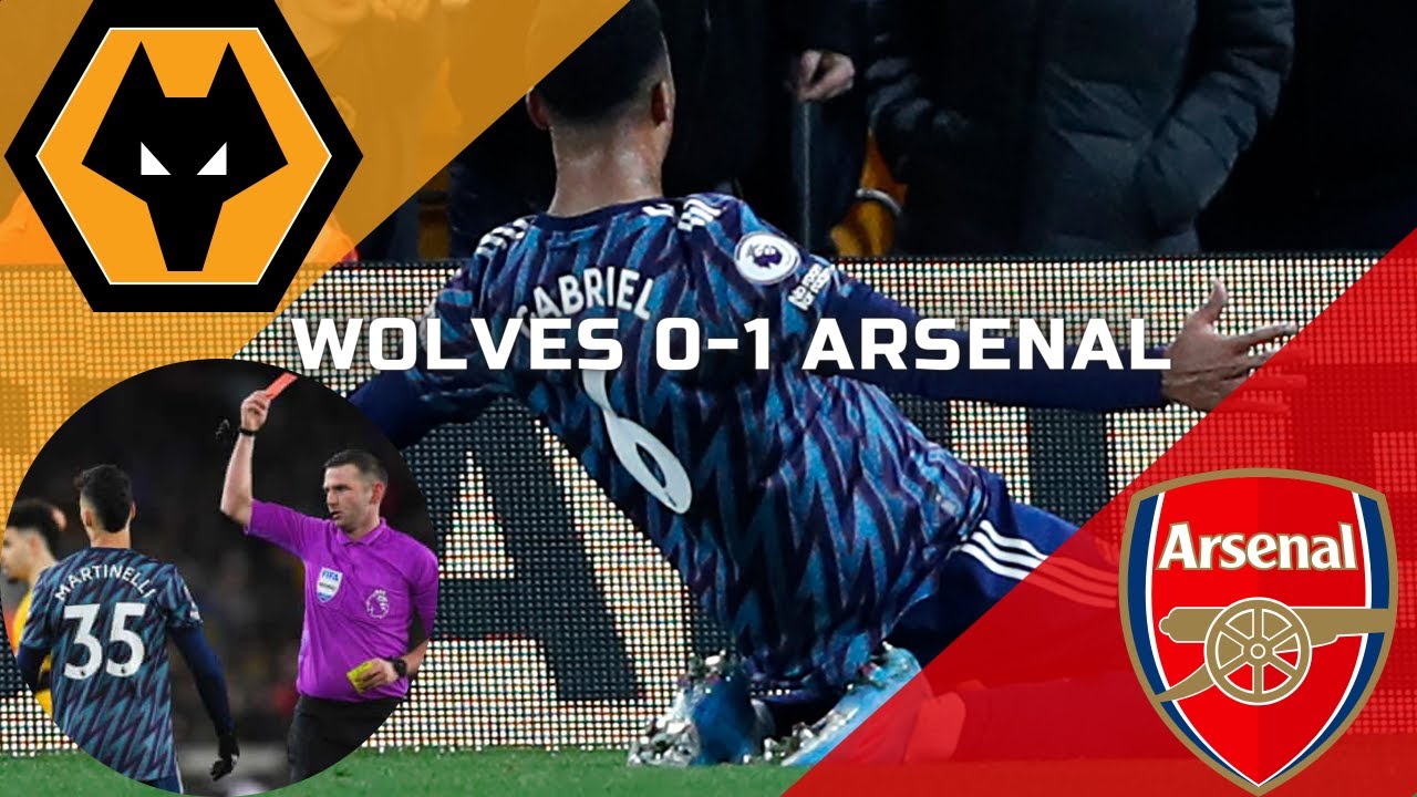 Wolves 0-1 Arsenal | Martinelli RED CARD | TOP 4 BACK ON | Match ...