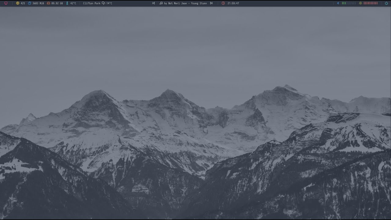 'Frost' - Arch Linux Rice - YouTube