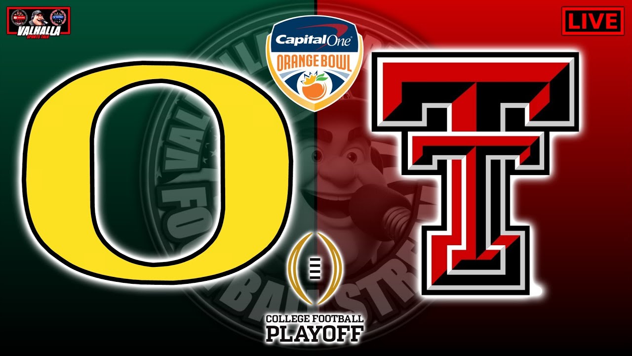Oregon Ducks vs Texas Tech Red Raiders Orange Bowl Play By Play NCAA ...