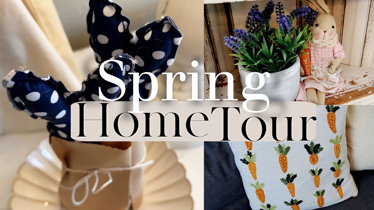 *NEW* Cozy Farmhouse Spring/Easter Home Tour! - YouTube