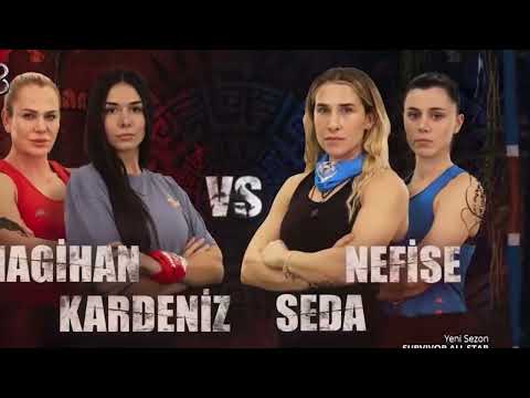 Survivor All-Star 2024 1.Bölüm Baraka Oyunu Seda-Nefise X Nagihan Kardeniz