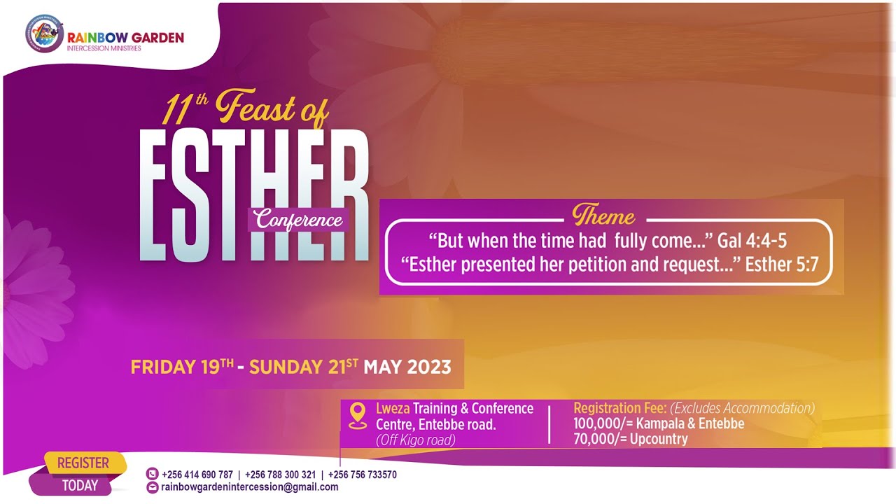 ELEVENTH FEAST OF ESTHER CONFERENCE- 19th to 21st MAY 2023 (Day 3 ...