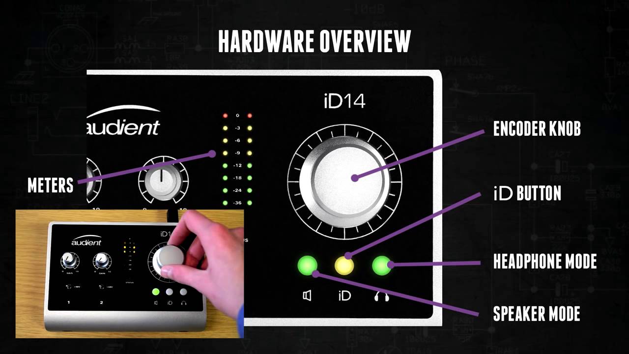 Audient iD14 - High Performance USB Audio interface, Hardware a ...