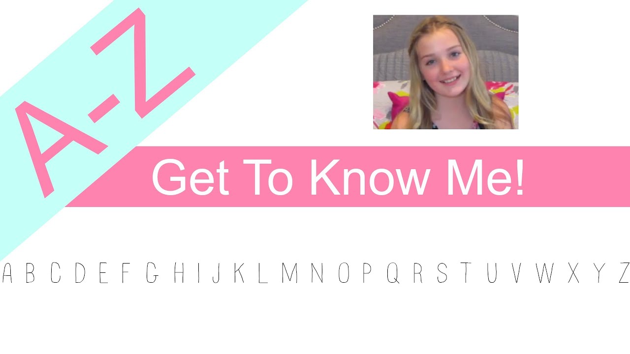 A-Z Get To Know Me Tag! | Avrey Elle - YouTube