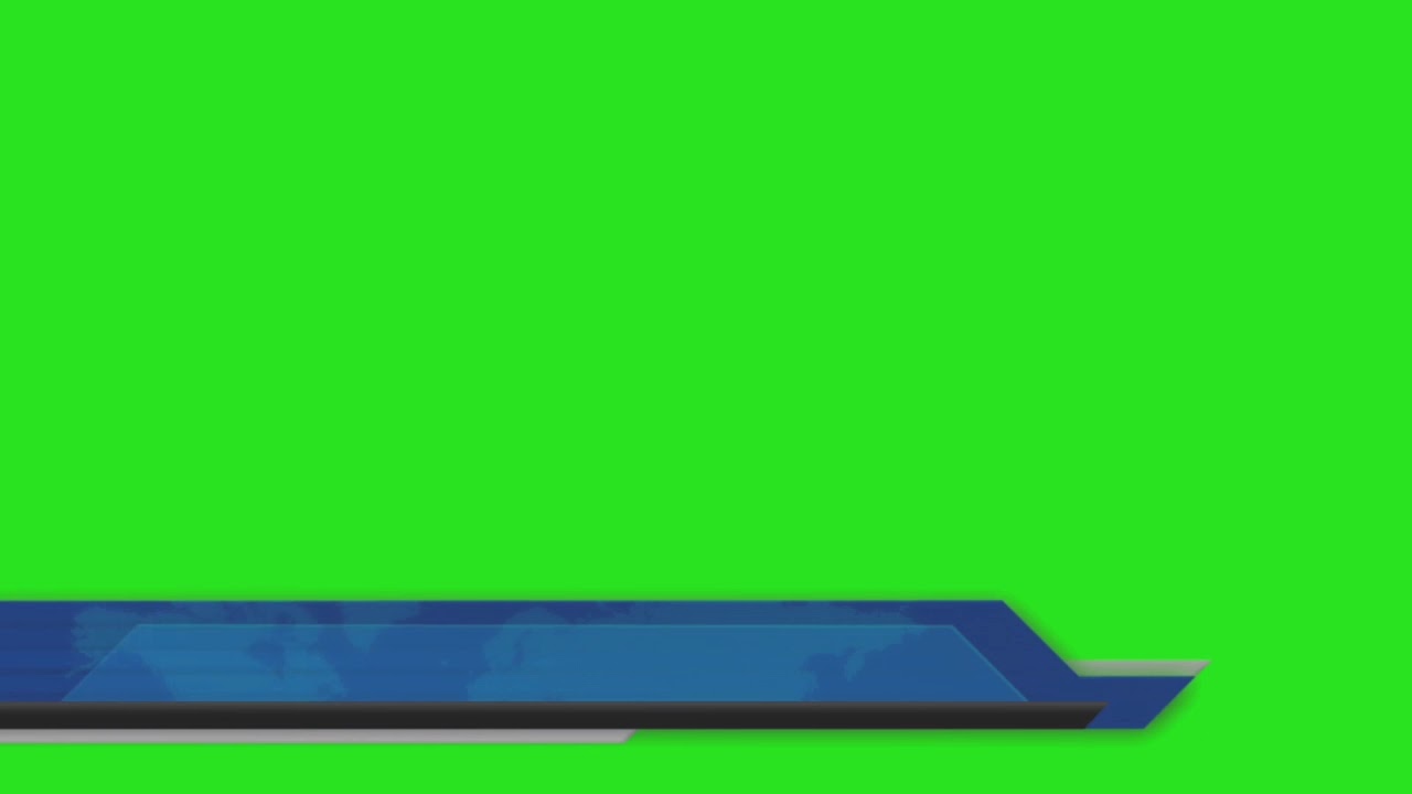 Blue Text Banner HD Greenscreen / Chroma Key - YouTube