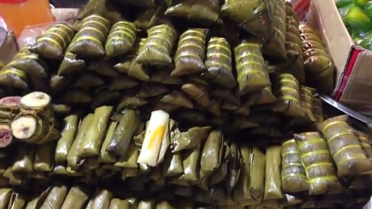 Asian- Khmer Foods | Cambodian Street cakes, Khmer dessert, steamed ...