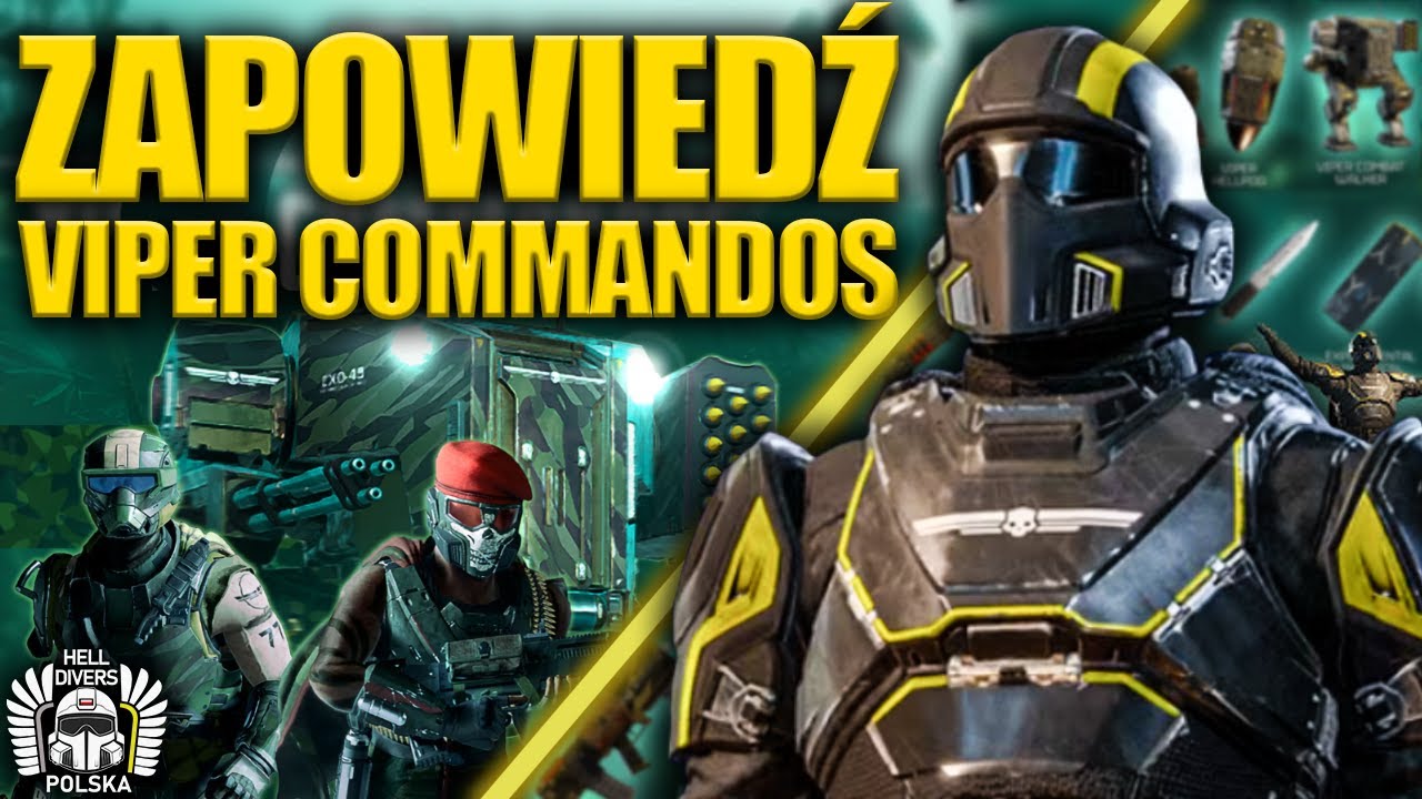 Dżungla, Noże, Skiny dla Pojazdów! Zapowiedź Viper Commandos - Helldivers 2 - YouTube