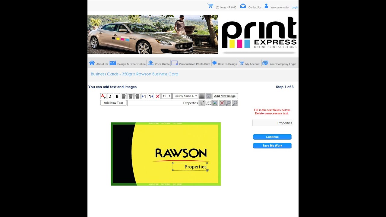 Create your Rawson Property Business Card in just 3 easy steps - YouTube