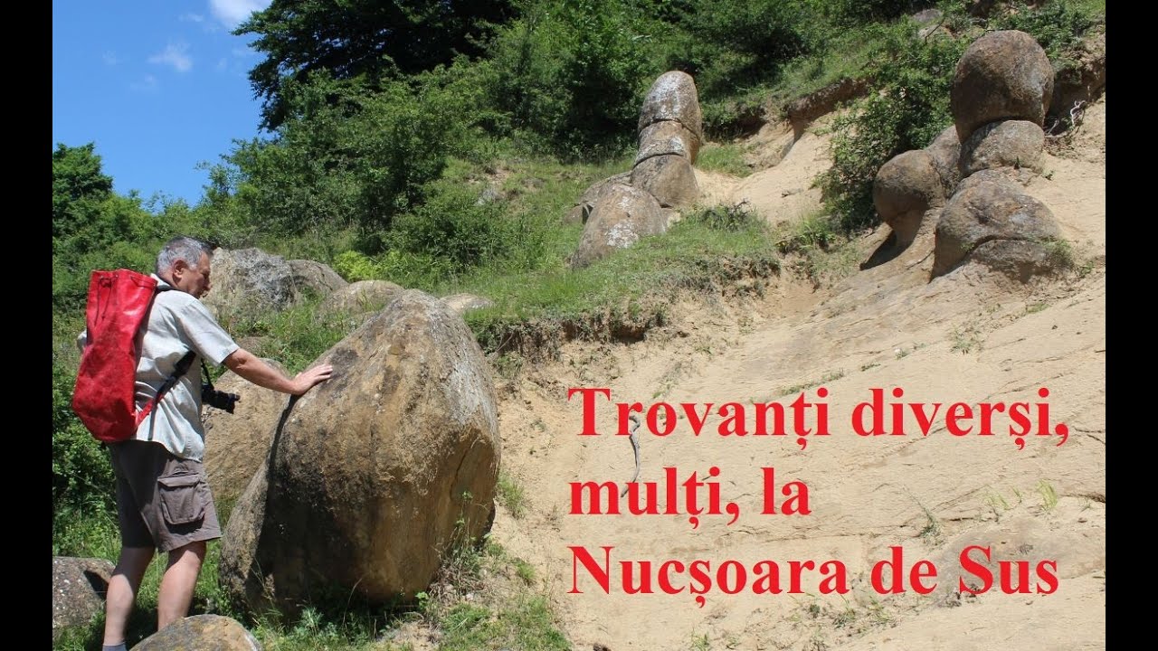 Trovanți diverși la Nucșoara de Sus, Vălenii de Munte, lângă Paraclis ...