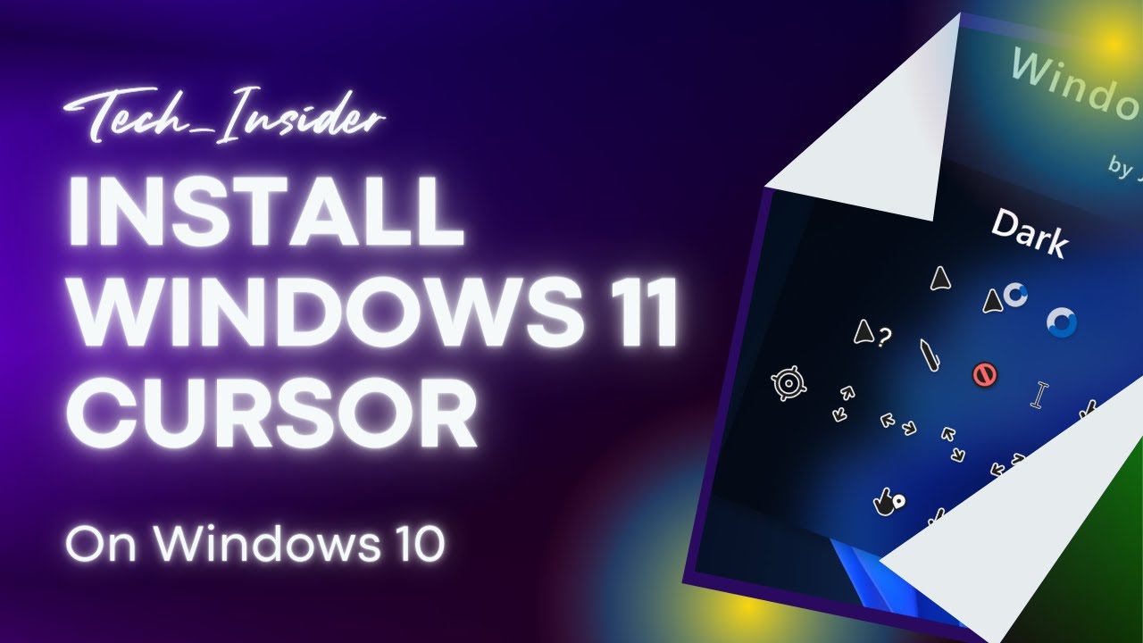 How To Change Windows 10 Cursor To Windows 11 | Tech_Insider - YouTube