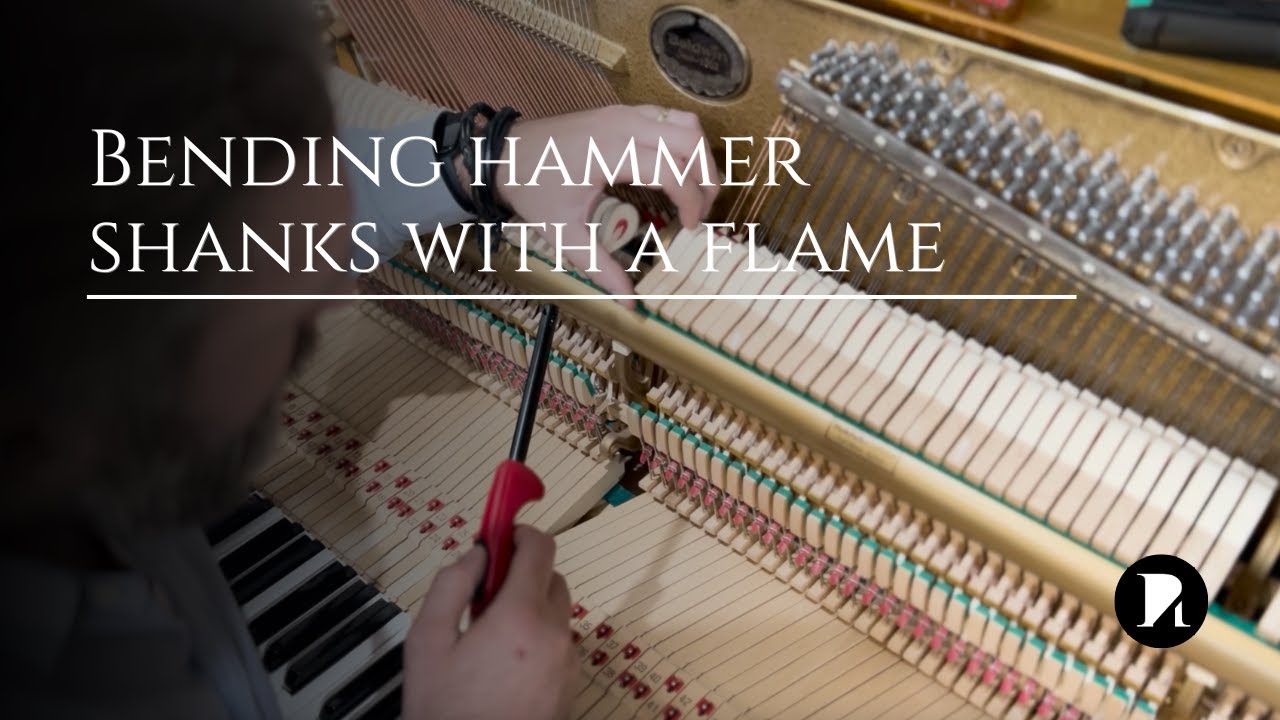 Bending hammer shanks with a flame - YouTube