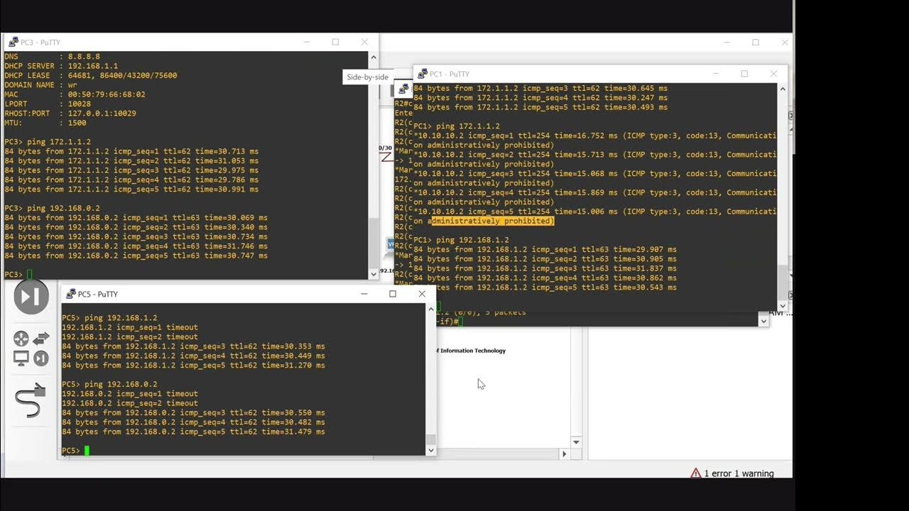 GNS3 Tutorial Part 4 (ACL and Firewall) - YouTube