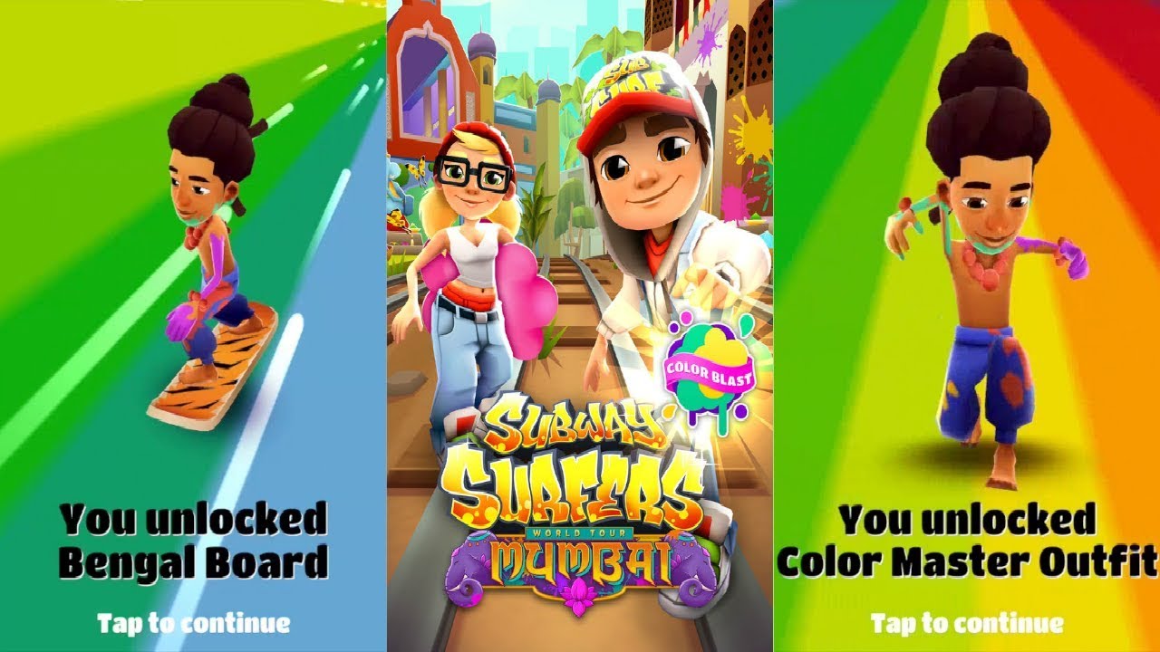 Subway Surfers :World Tour To Mumbai Gameplay On IOS - YouTube