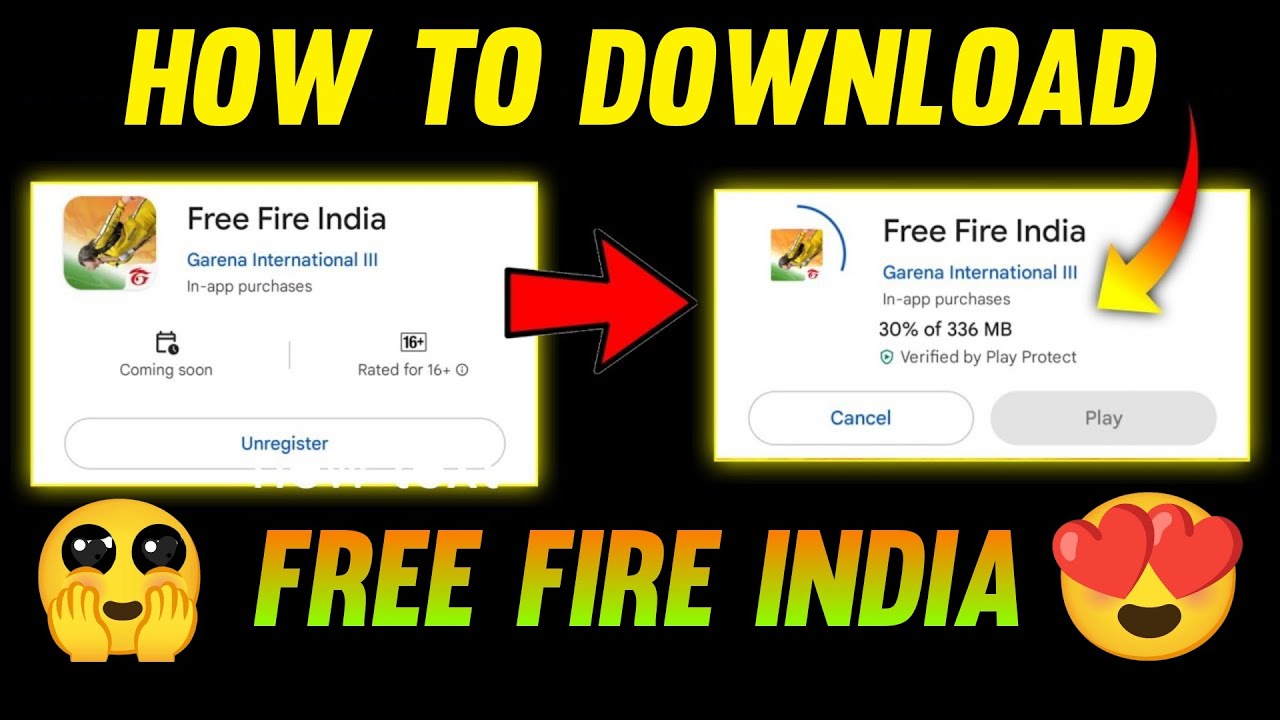 How to Download Free Fire India | Free Fire India Kitne Bje tak aayega ...
