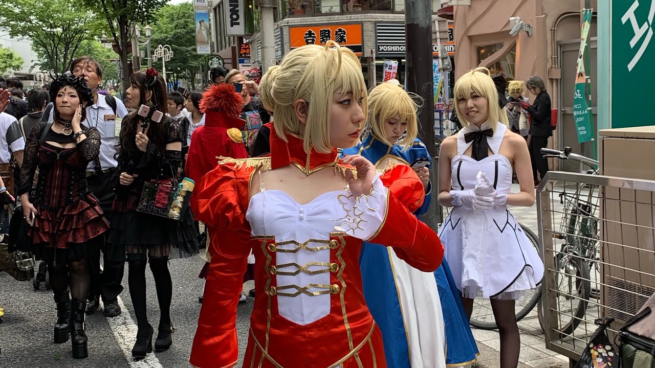 Japan Travel 56 Cosplay street festival 1 - YouTube