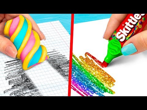 DENEMENİZ GEREKEN 10 KENDİN YAP TARZI OKUL MALZEMESİ / 10 OKUL ŞAKASI!