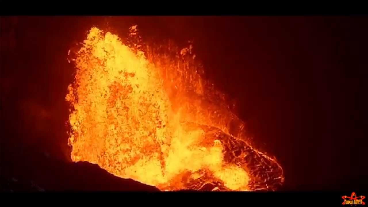 Benbow volcano: amazing lava fountains! - YouTube