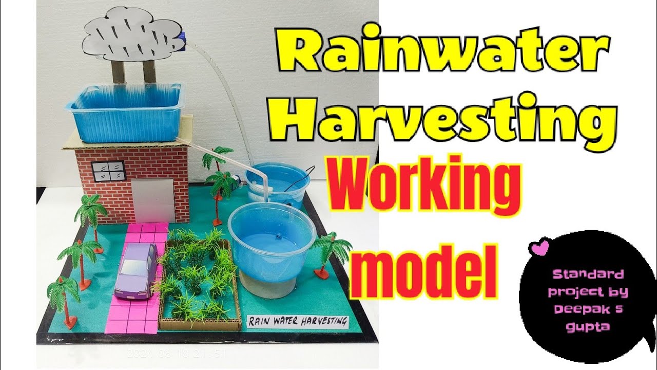 Rainwater harvesting model project #rainwaterharvesting # ...