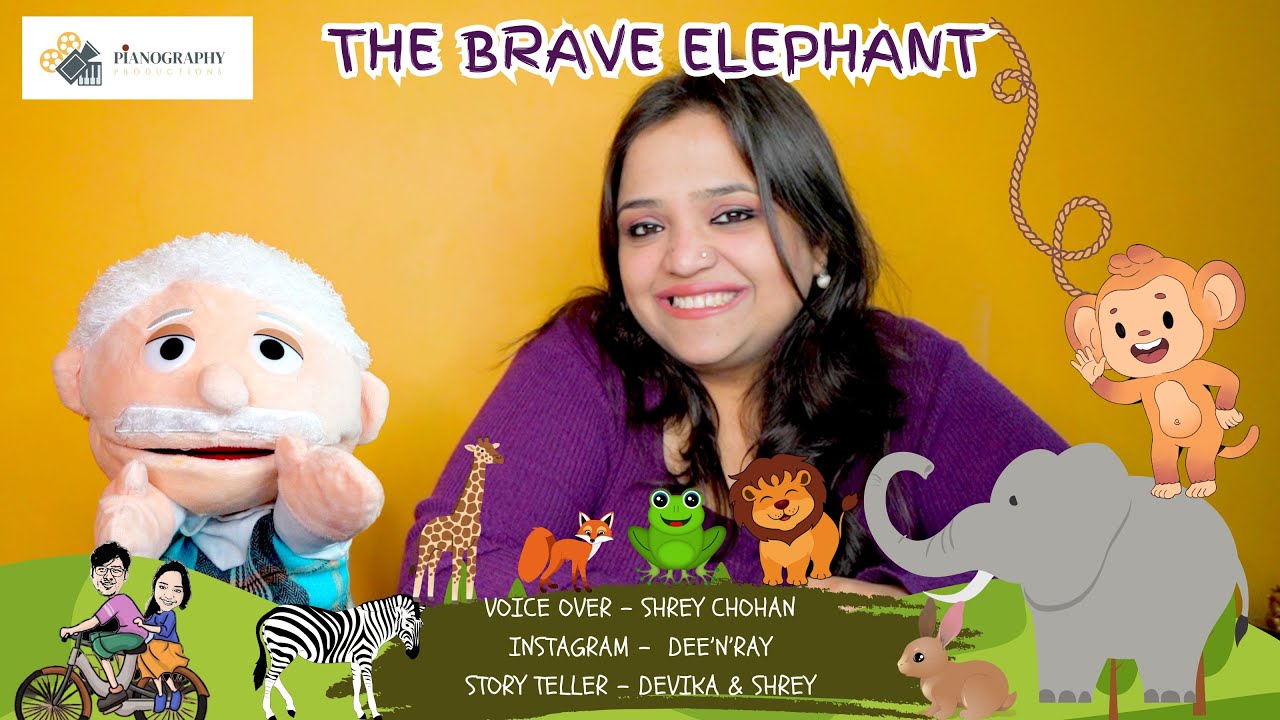 Story Time in Puppet Land: The Brave Elephant & His Friends | Moral Stories with Devika & Shrey ...