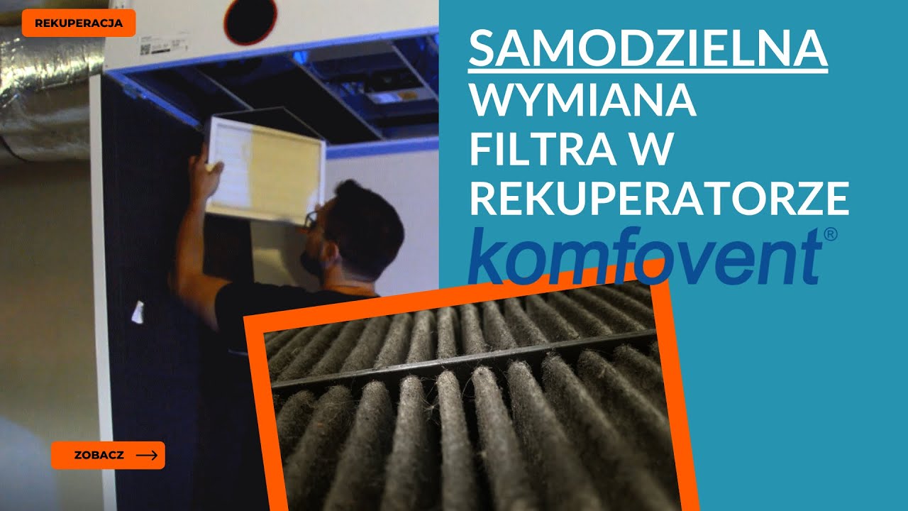 Jak samodzielnie wymienić filtr w rekuperatorze Komfovent? - YouTube