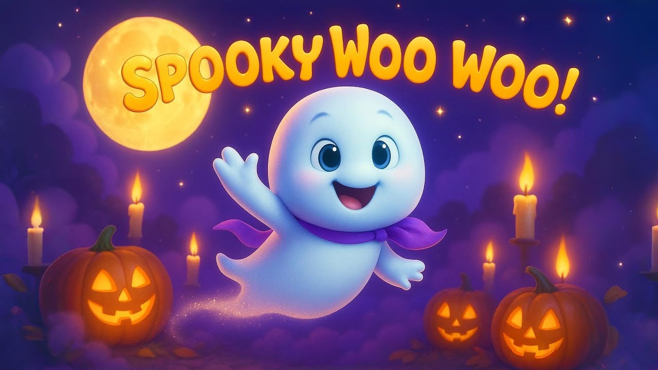 Spooky Woo Woo 👻 | Fun Halloween Ghost Song for Kids | Boo the Little ...