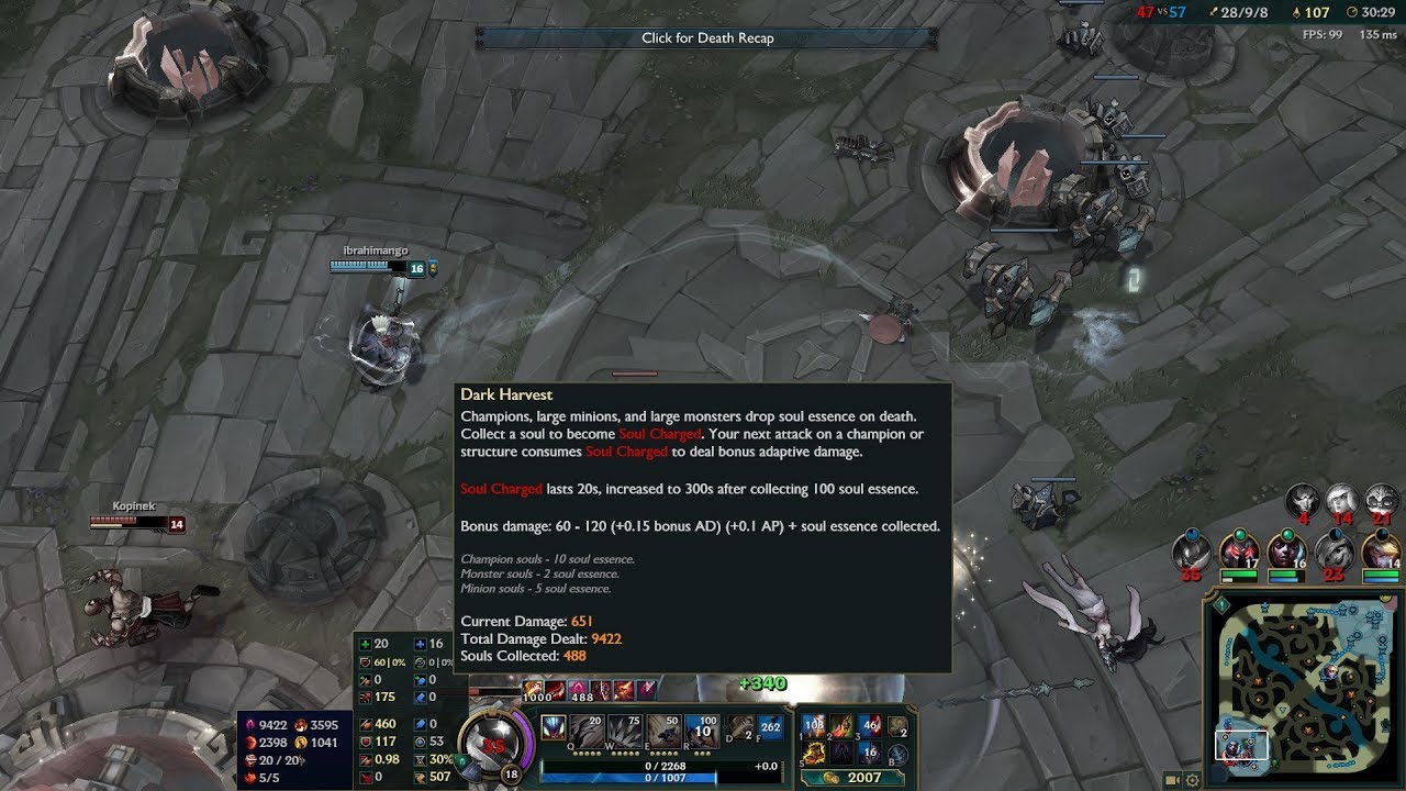 League Of Legends Dark Harvest is OP! - YouTube