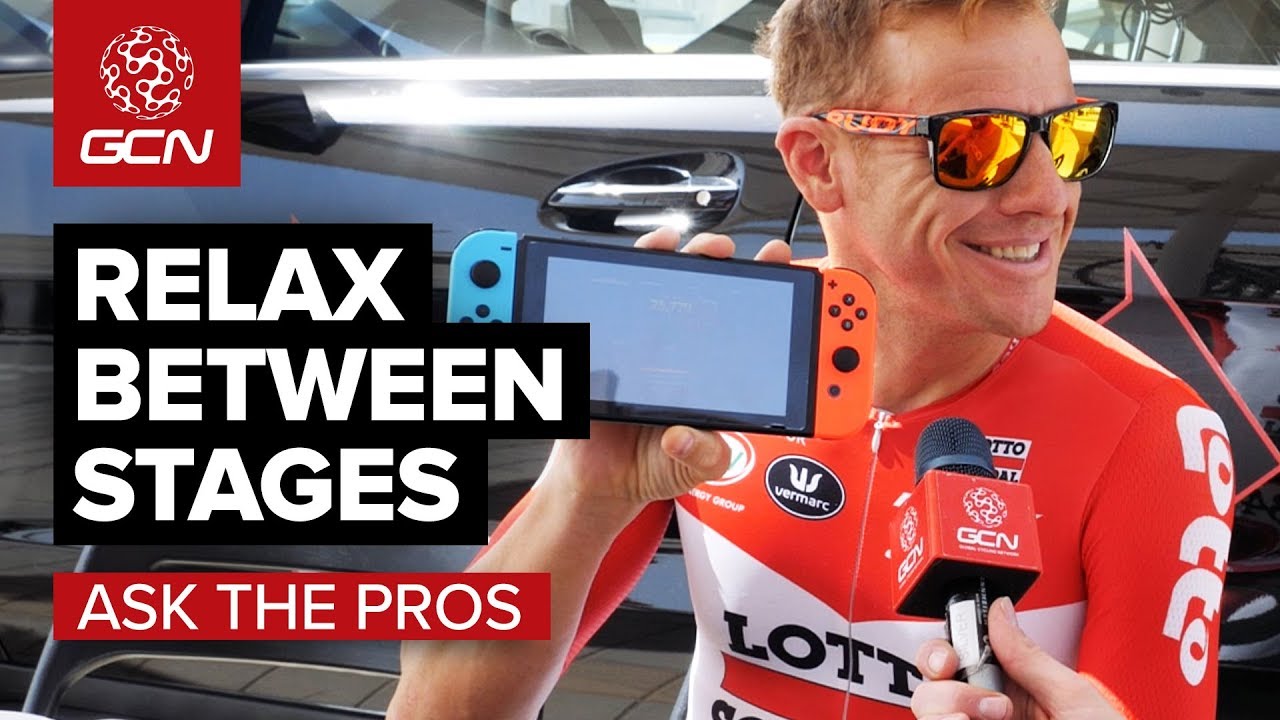 GCN Asks The Pros | How To Relax Between Stages - YouTube