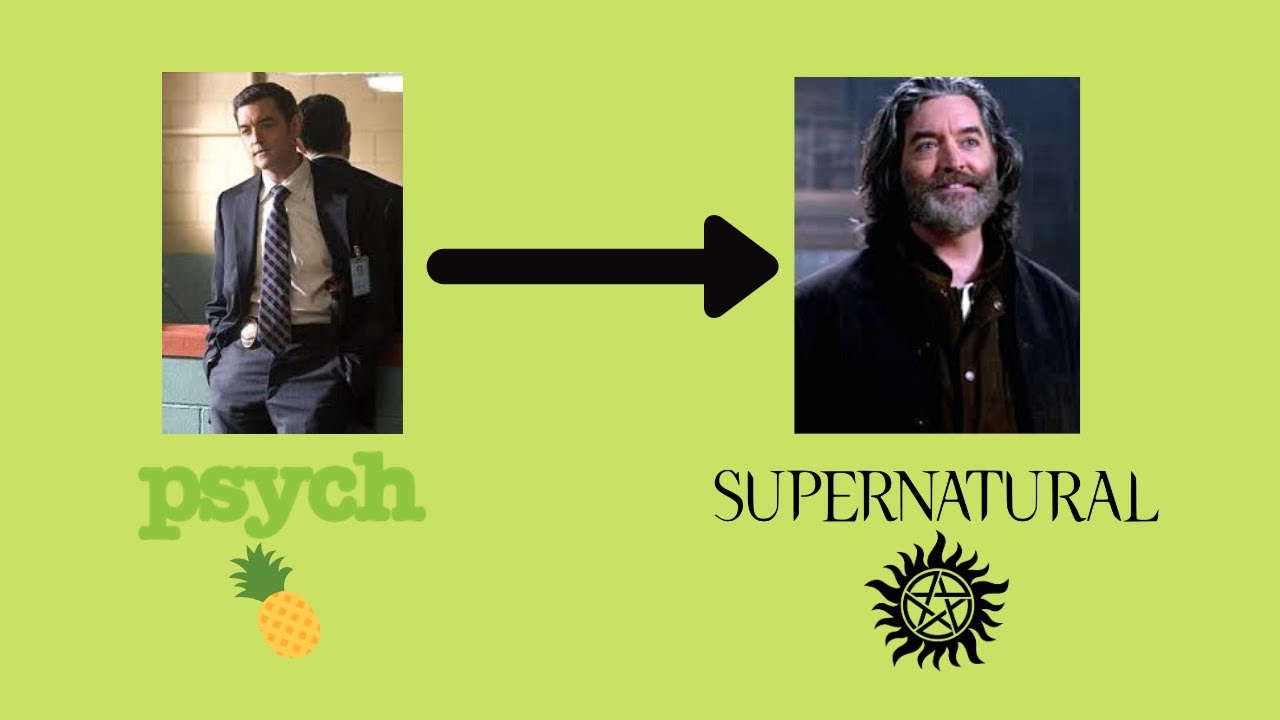 Supernatural actors in Psych - YouTube