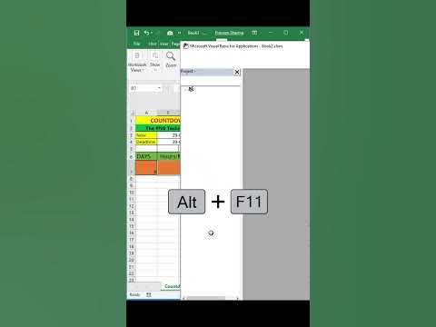 Excel Trick: Countdown Timer in Excel. - YouTube