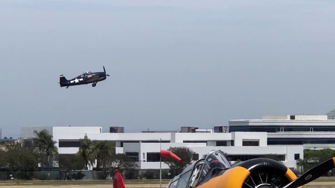 Grumman Hellcat fighter taking off - YouTube