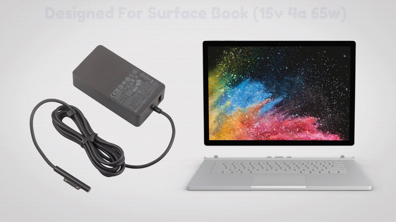 Microsoft Surface Pro Charger adapter, 65W 15V 4A for Surface pro 3 ...