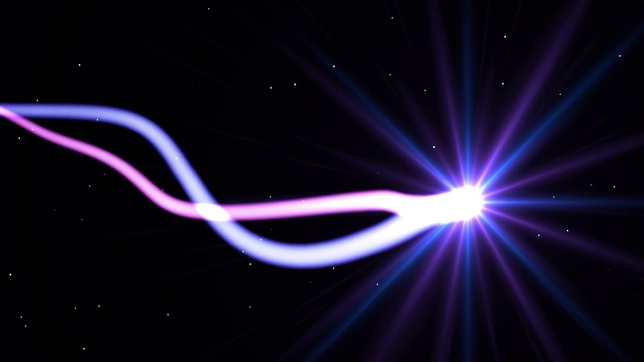 Trapcode Particularを利用した光のラインアート - YouTube