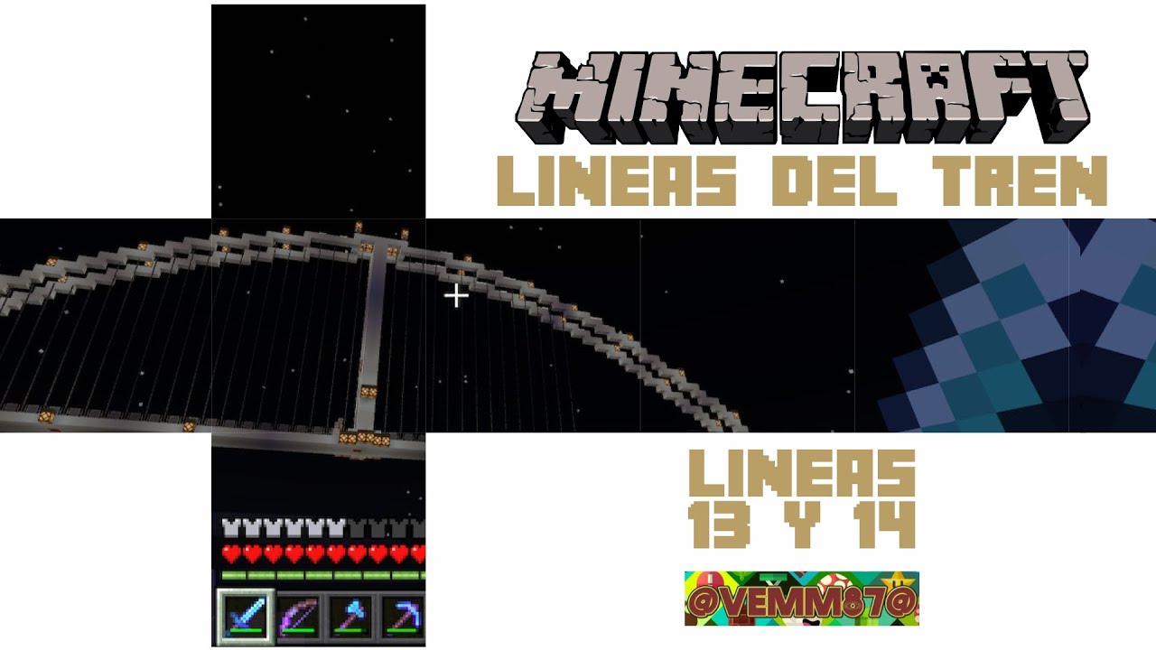 Lineas del Tren en Minecraft- Lineas 13 y 14 - YouTube