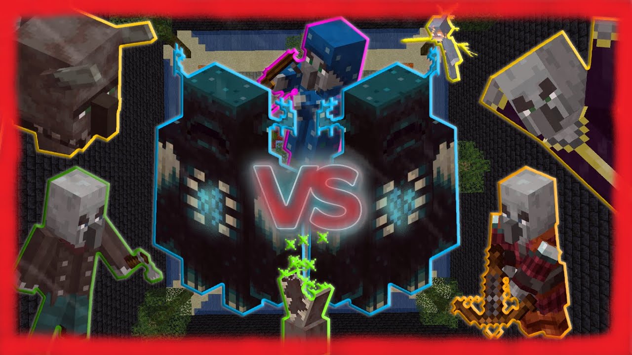 Raid vs 15 Warden - Minecraft Mob Battle 1.17.1 - YouTube