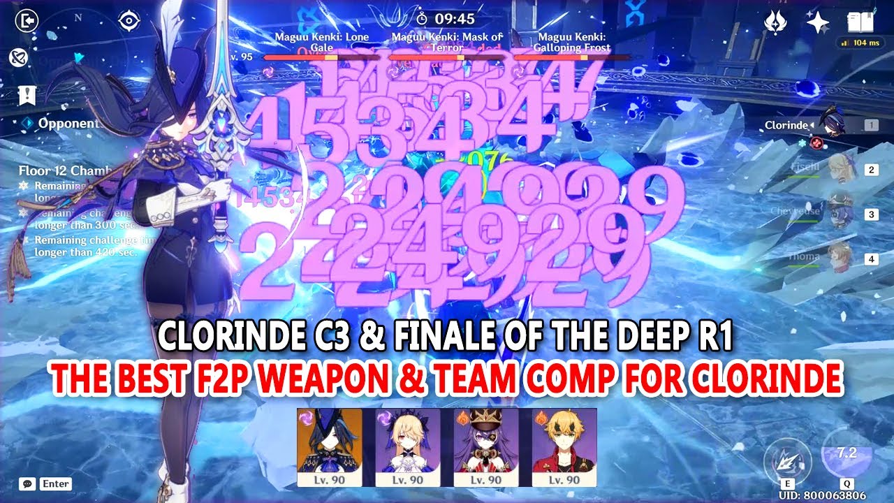 Clorinde C3 & Finale of the Deep R1 The Best F2P Weapon & Team Comp for ...
