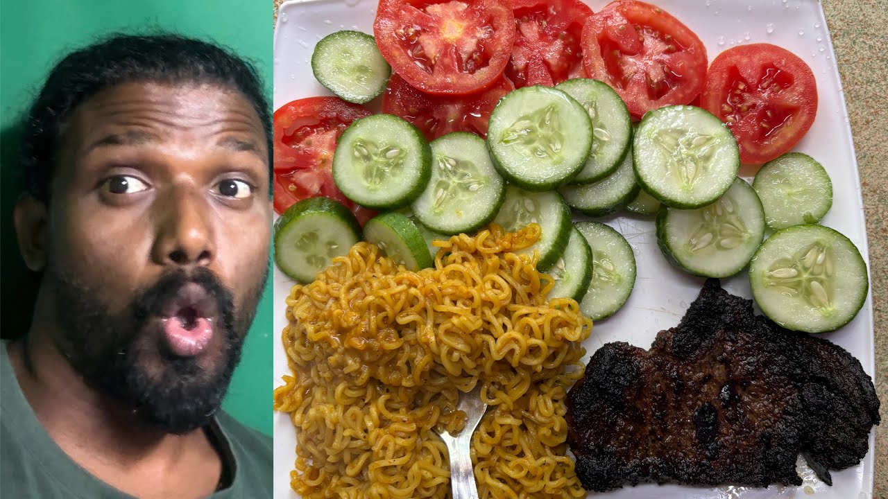 Yippee noodles and steak cooking Arad Asmr is live - YouTube