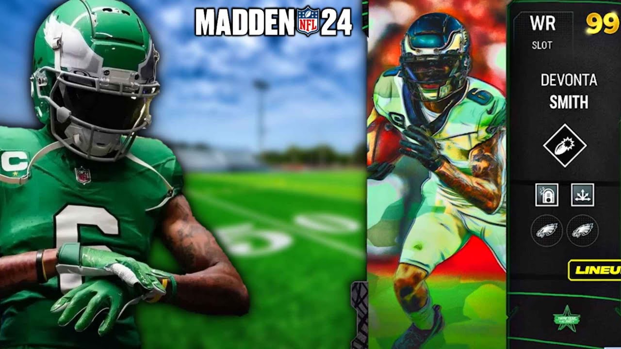 DEVONTA SMITH AKA THE SLIM REAPER TAKES OVER IN THE PLAYOFFS!! MADDEN ...