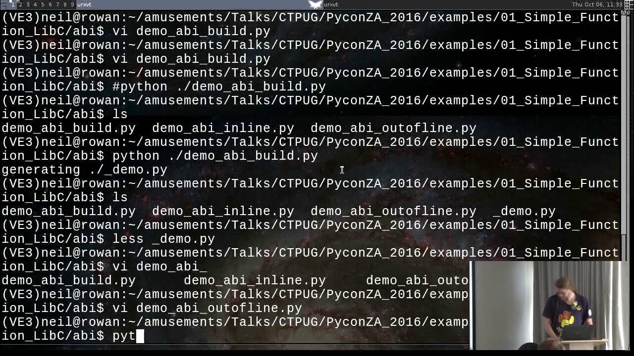 An introduction to interfacing with C using CFFI - YouTube
