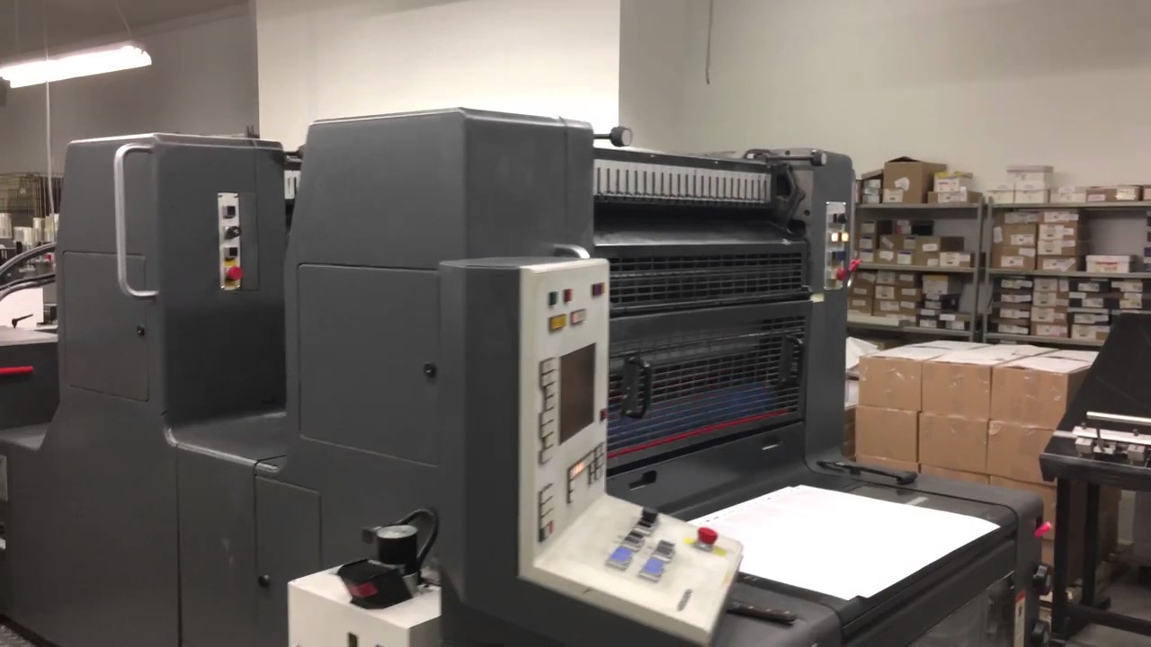 Heidelberg 2-color perfector - YouTube