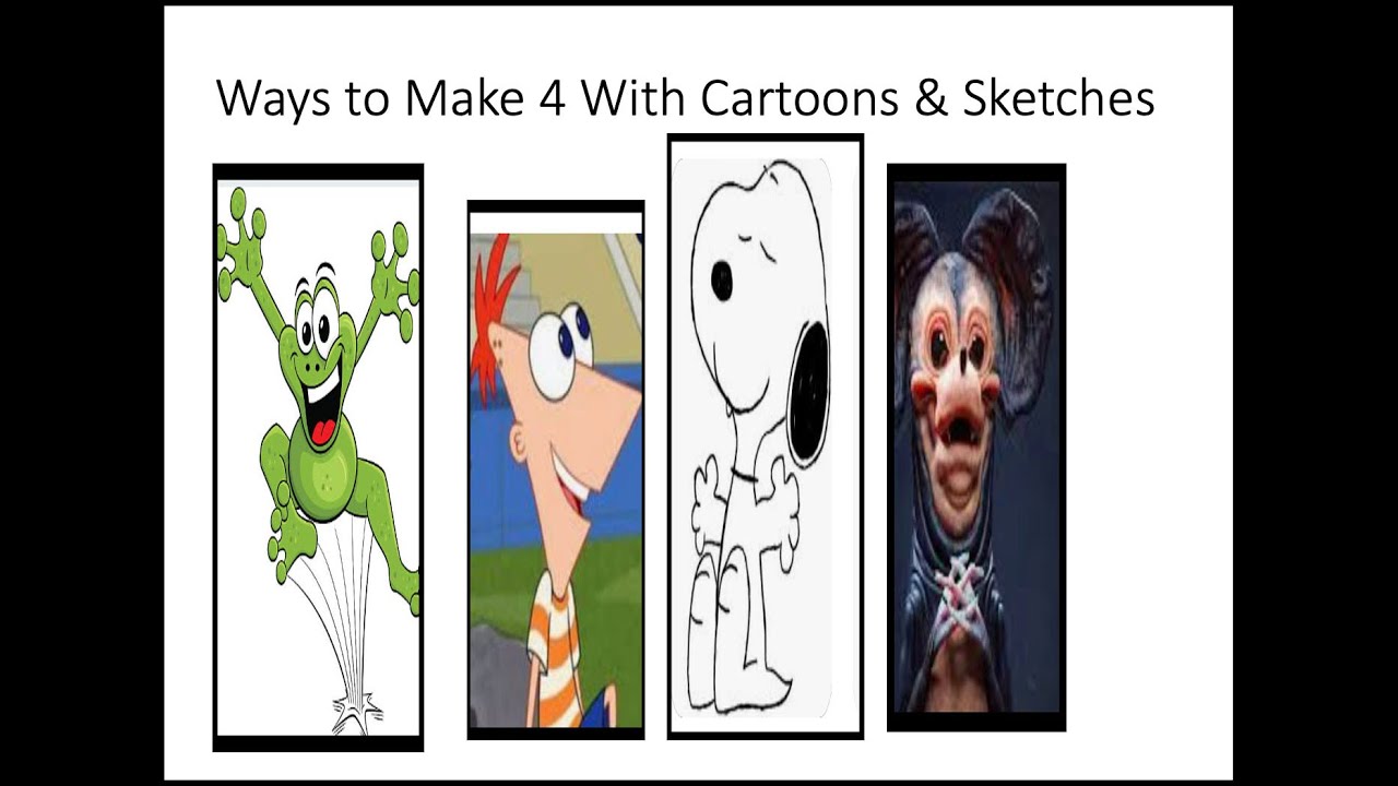 Fun With Numbers by Adding Ways to Make 4 With Cartoons & Sketches #2 ...