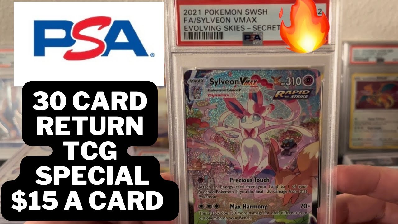 PSA TCG $15 Special Returns 🔥 (Part 1)...30 card order, back in 6 weeks ...