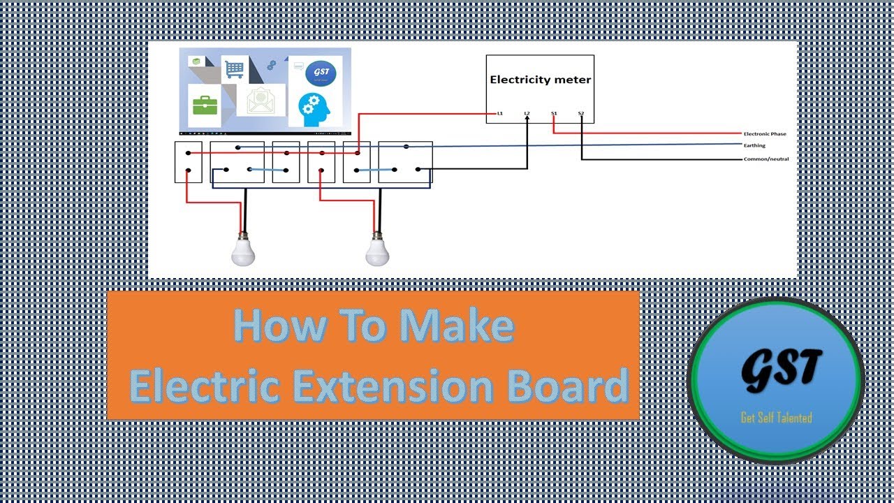 How To Make An Electric Extension Board - YouTube