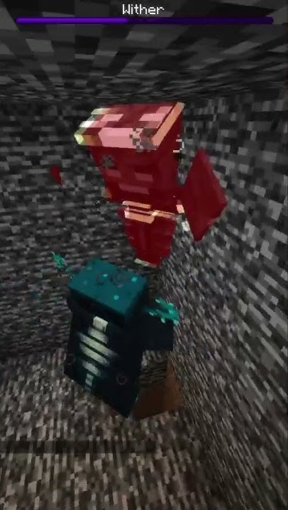 The Warden Vs Wither Minecraft Youtube