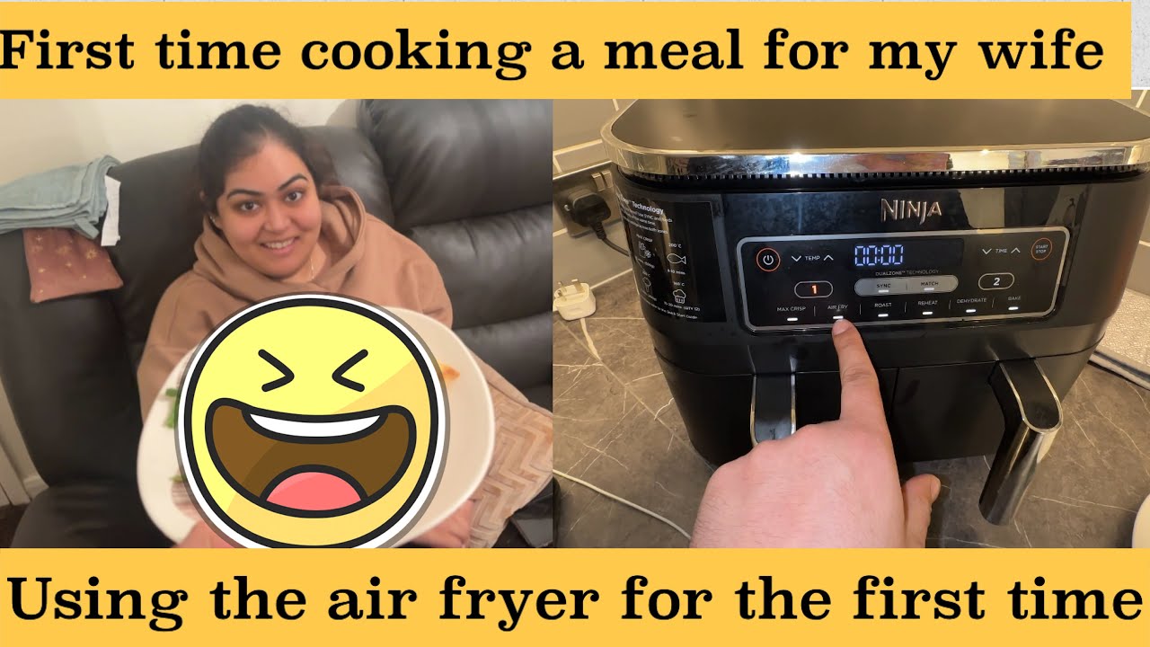 First time cooking a meal for my wife| Using the air fryer for the ...