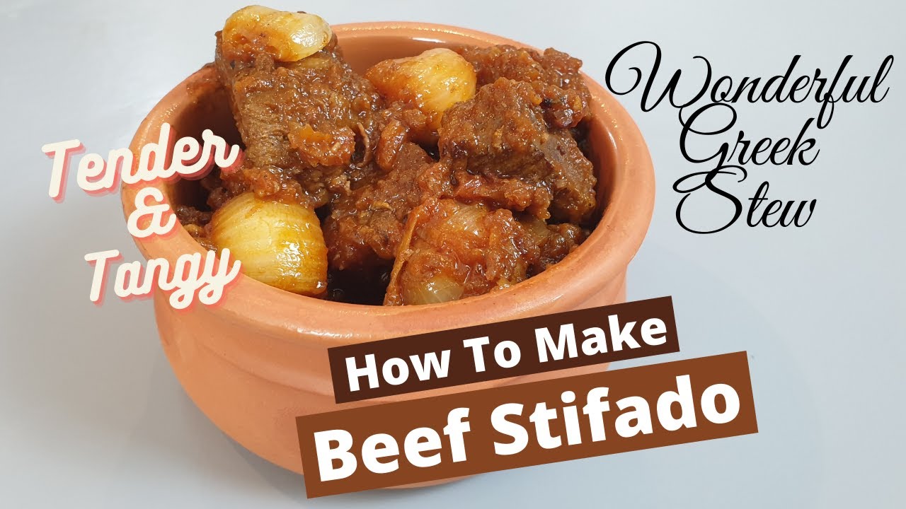 Stifado - Delicious, Tangy, Warming Greek Beef Stew. How To Make Recipe ...