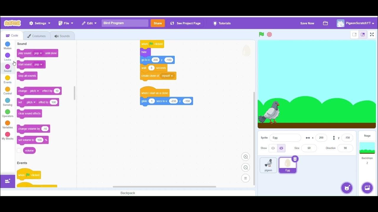 How to make a Scratch jumping game | 2024 | Pigeon Scratch - YouTube