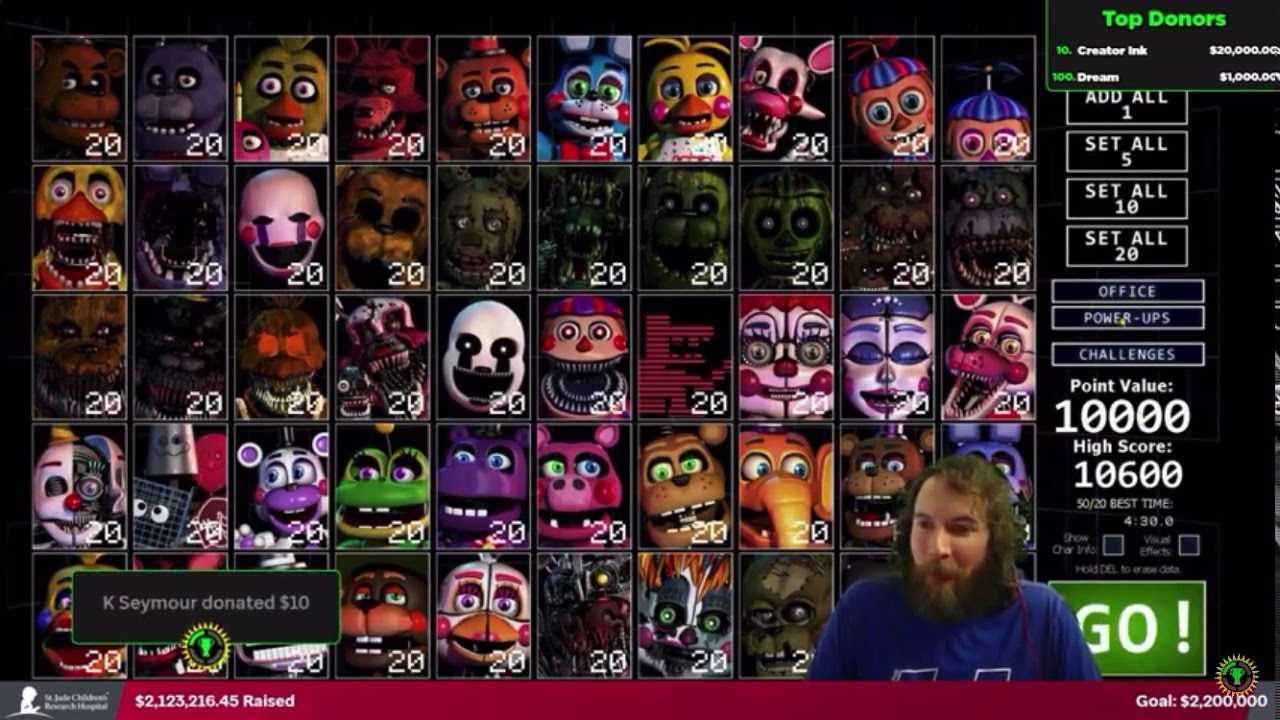 DJ Sterf, world record fnaf ucn any % - YouTube